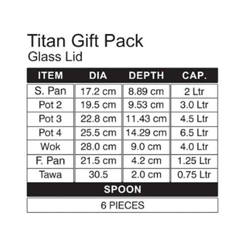 Titan Gift Pack- Glass Lid 18pc | SmartCrockery.pk