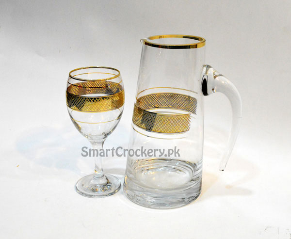 Water Set Golden 7 Pcs | SmartCrockery.pk
