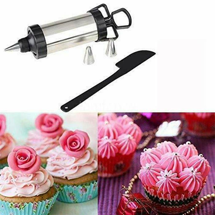 Stainless Steel Cake Decorating Icing Injection | SmartCrockery.pk