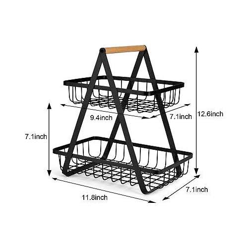 2-Tier Countertop Basket | SmartCrockery.pk